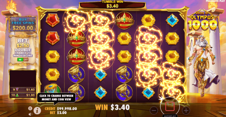 Play Gates of Olympus 1000 Slot by Pragmatic Play